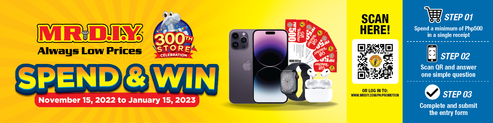 MR.DIY Spend & Win Raffle 2022 | Bricolage Philippines Inc. | MR.DIY